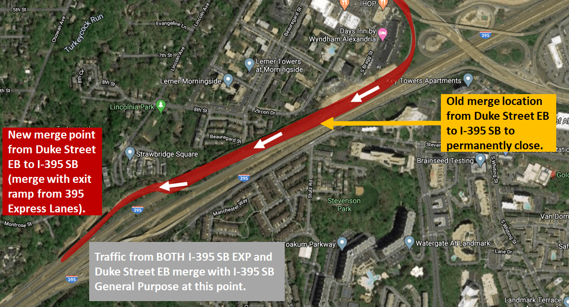 I-395 Express Lanes Closure Begins This Weekend, Continues for Next 10 ...